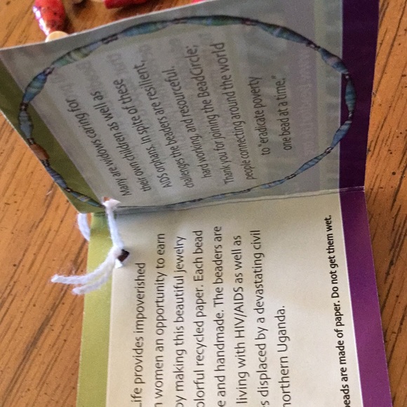 Handmade | Jewelry | Bead For Life Paper Hand Made Bead Necklace | Poshmark